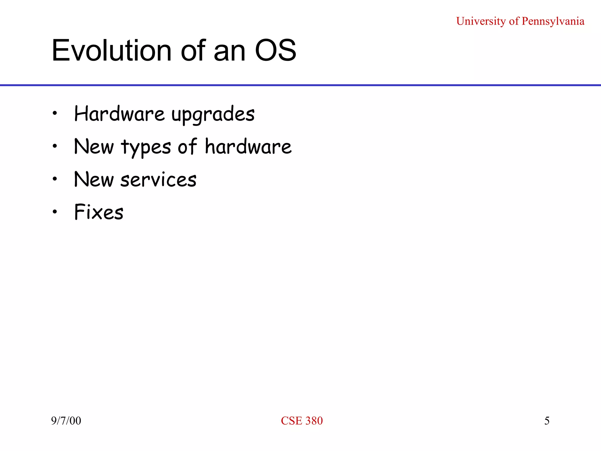 CSE 370 - Introduction to Operating Systems | PPT