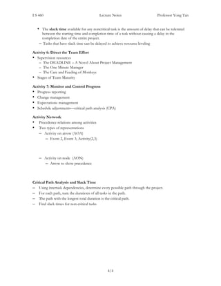 Project Management Notes 3 | PDF