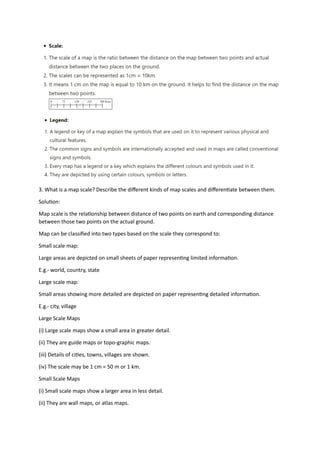 Mapping of Earth, its features, questions, answers, fill up the blanks ...