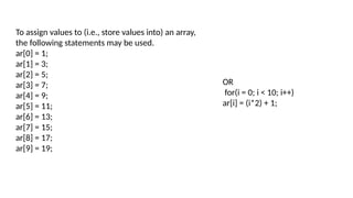 LN 3 PPT 1.pptx, arrays, rows and column | PPTX