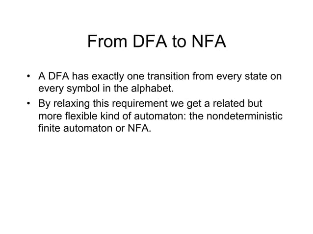 Nondeterministic Finite Automata Ppt 9439