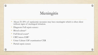 Neonatal Sepsis.pdf nursing management ppt | PDF