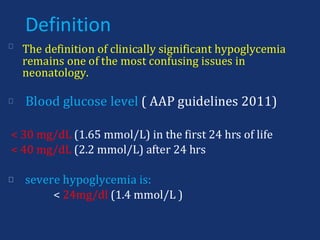 Neonatal Hypoglycemia.pdf nursing management ppt | PDF