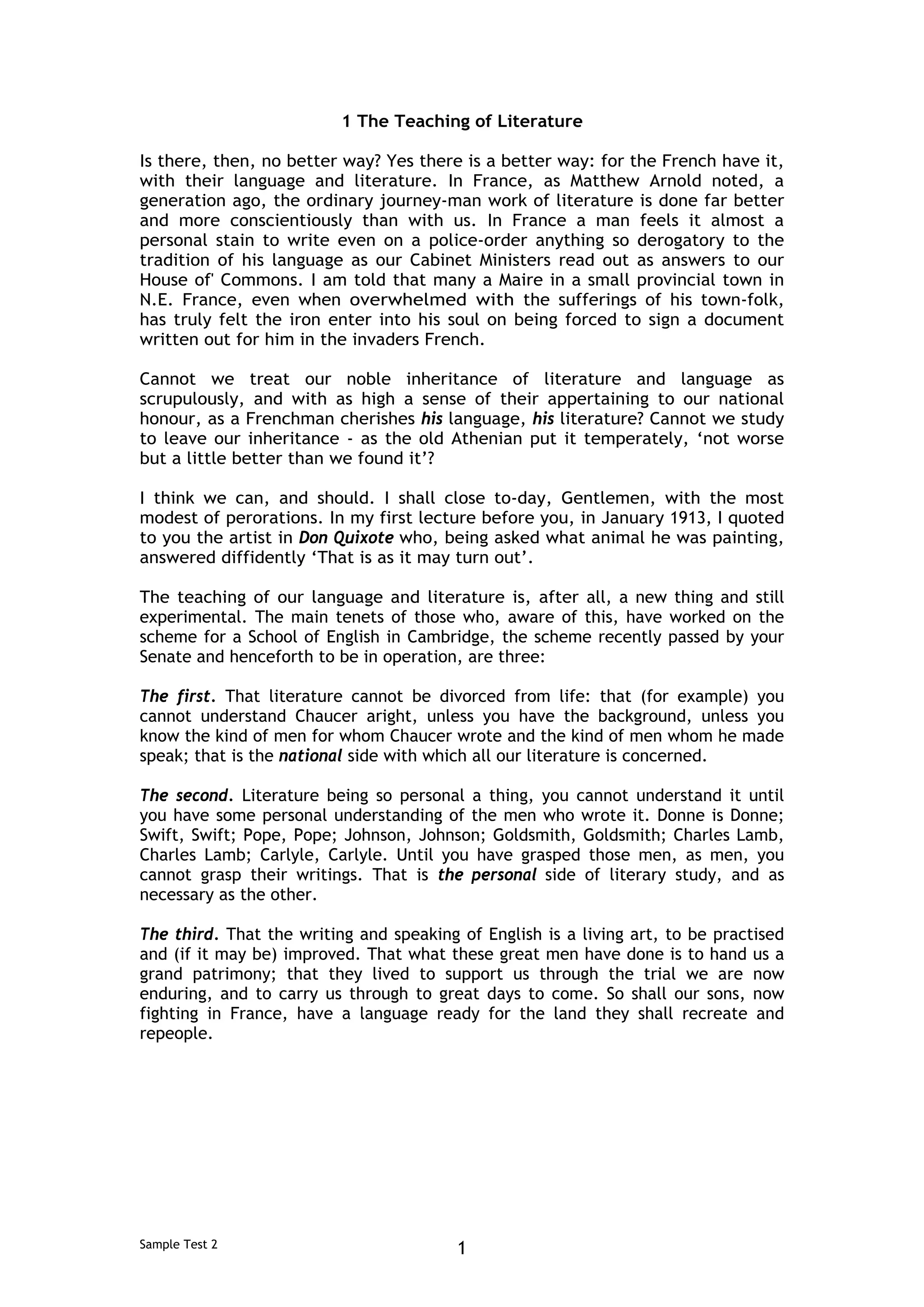 UK LNAT Sample Paper | PDF