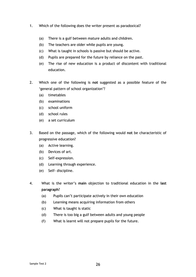 UK LNAT Sample Paper