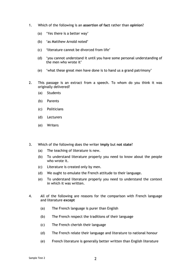 UK LNAT Sample Paper
