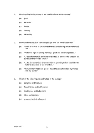 UK LNAT Sample Paper | PDF