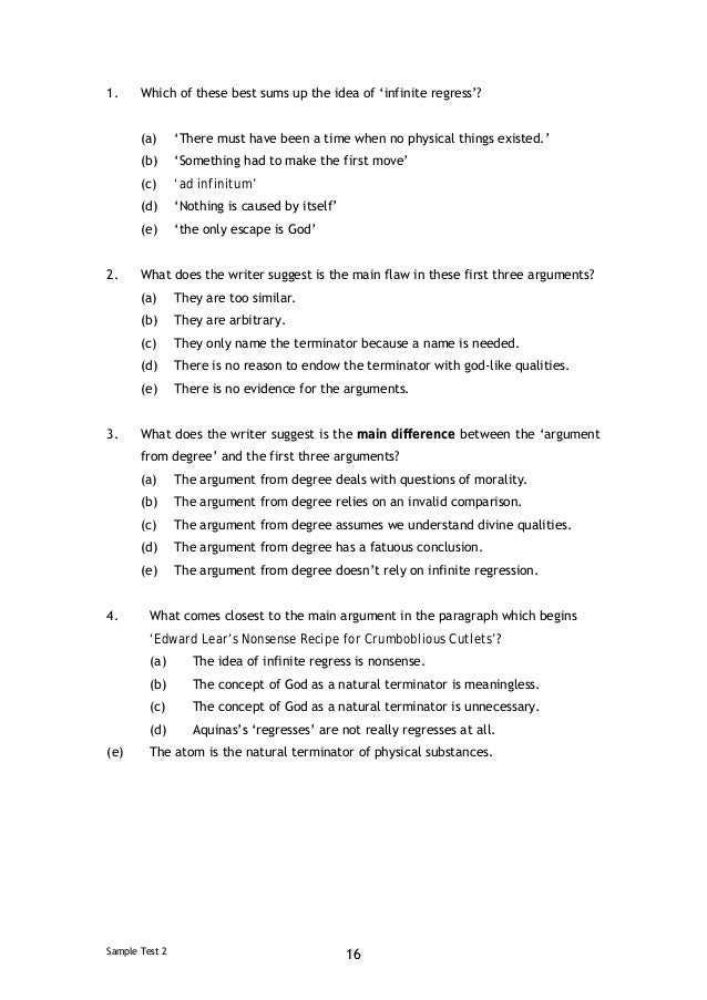 UK LNAT Sample Paper