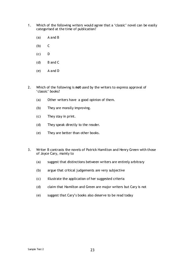 UK LNAT Sample Paper