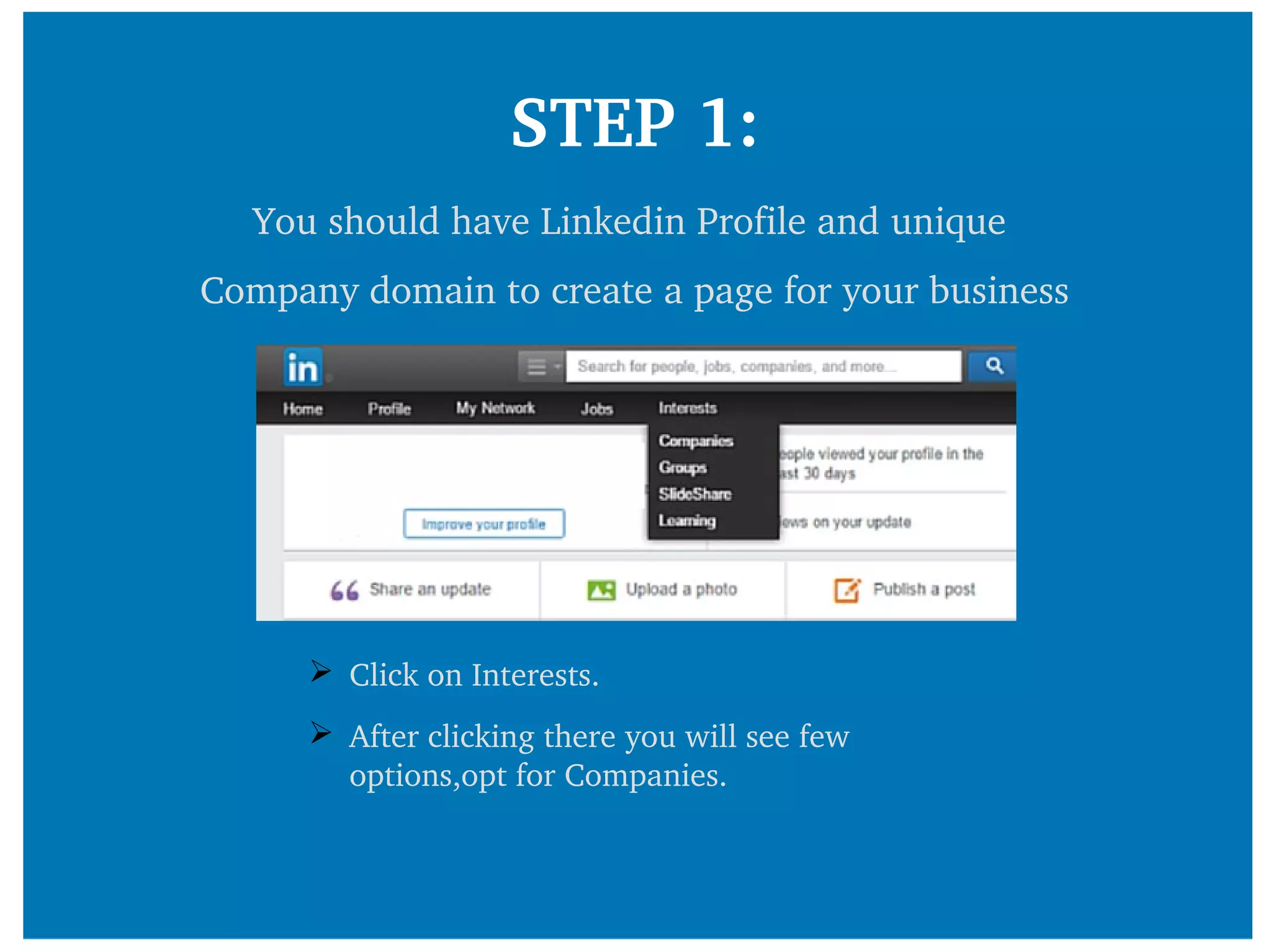 How to create LinkedIn business page | PPT
