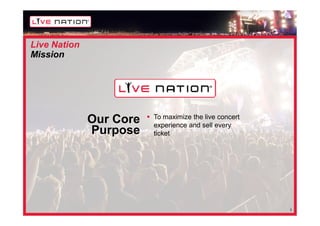 Live Nation Company Profile | PPT
