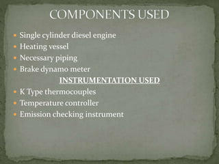 Design and fabrication of Air Pre Heater for Diesel engine | PPTX