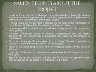 Design and fabrication of Air Pre Heater for Diesel engine | PPTX