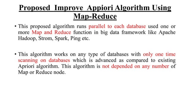 Mining on Relationships in Big Data era using Improve Apriori Algorithm with MapReduce Approach ...