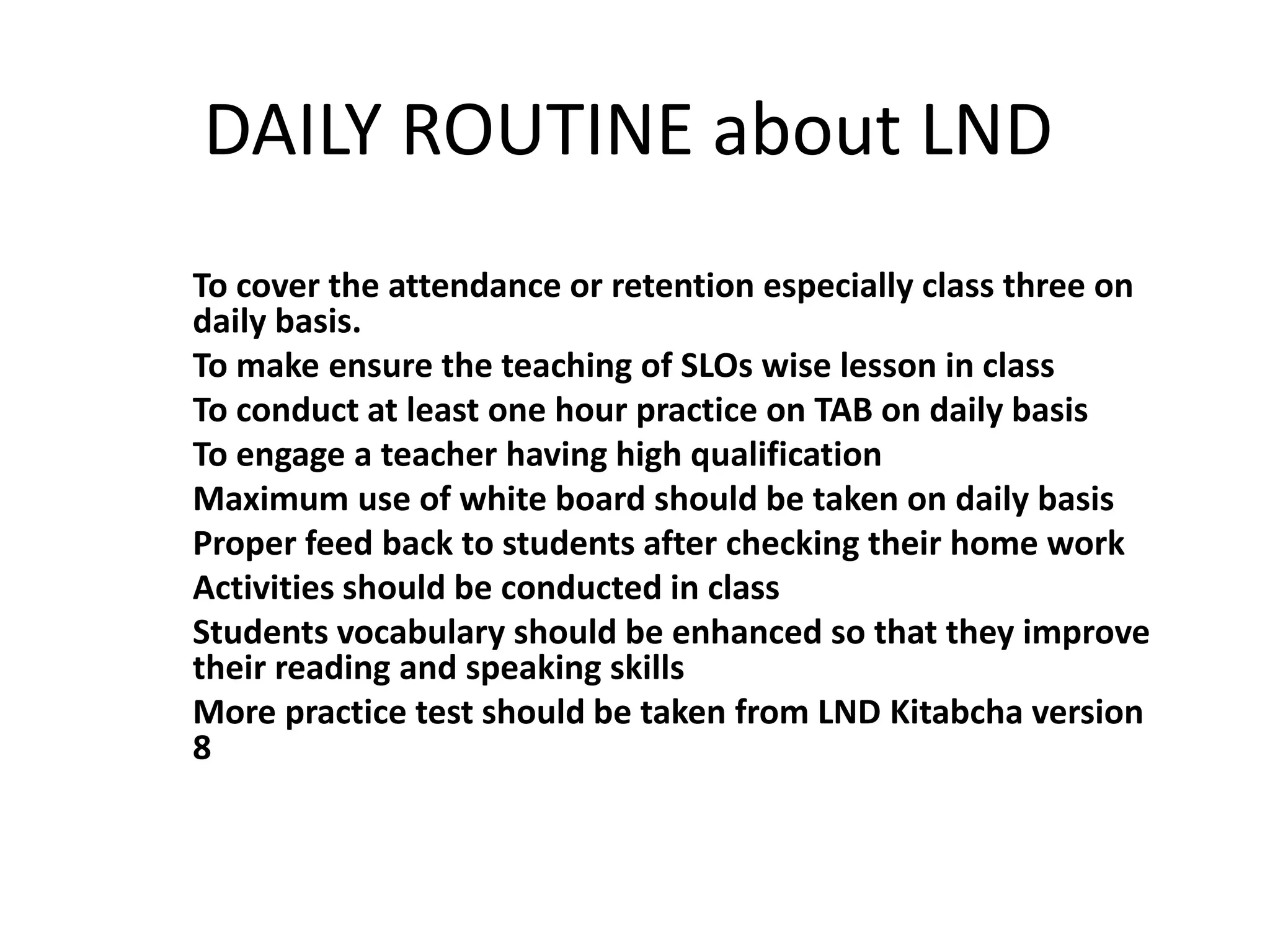 Lnd test procedure | PPTX