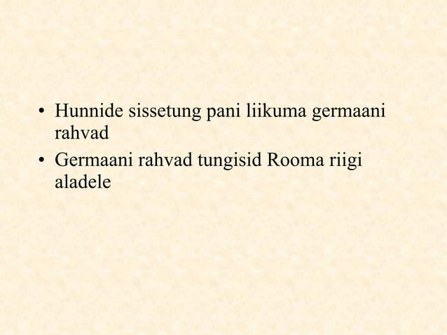 Lääne-Rooma keisririigi langus | PPT