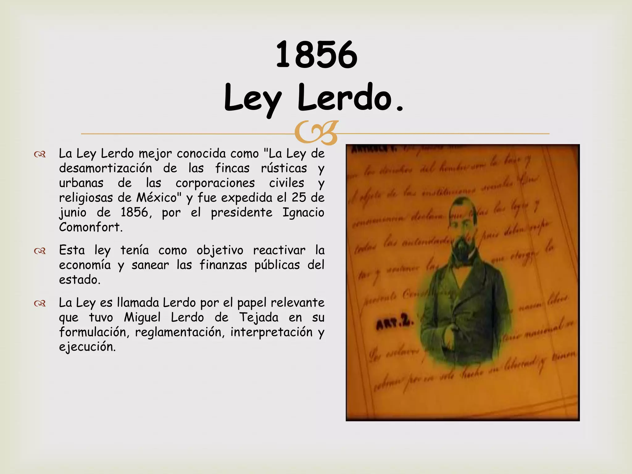Línea del tiempo "De la Reforma a la República restaurada" | PPTX