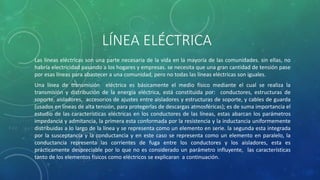 Línea eléctrica | PPTX