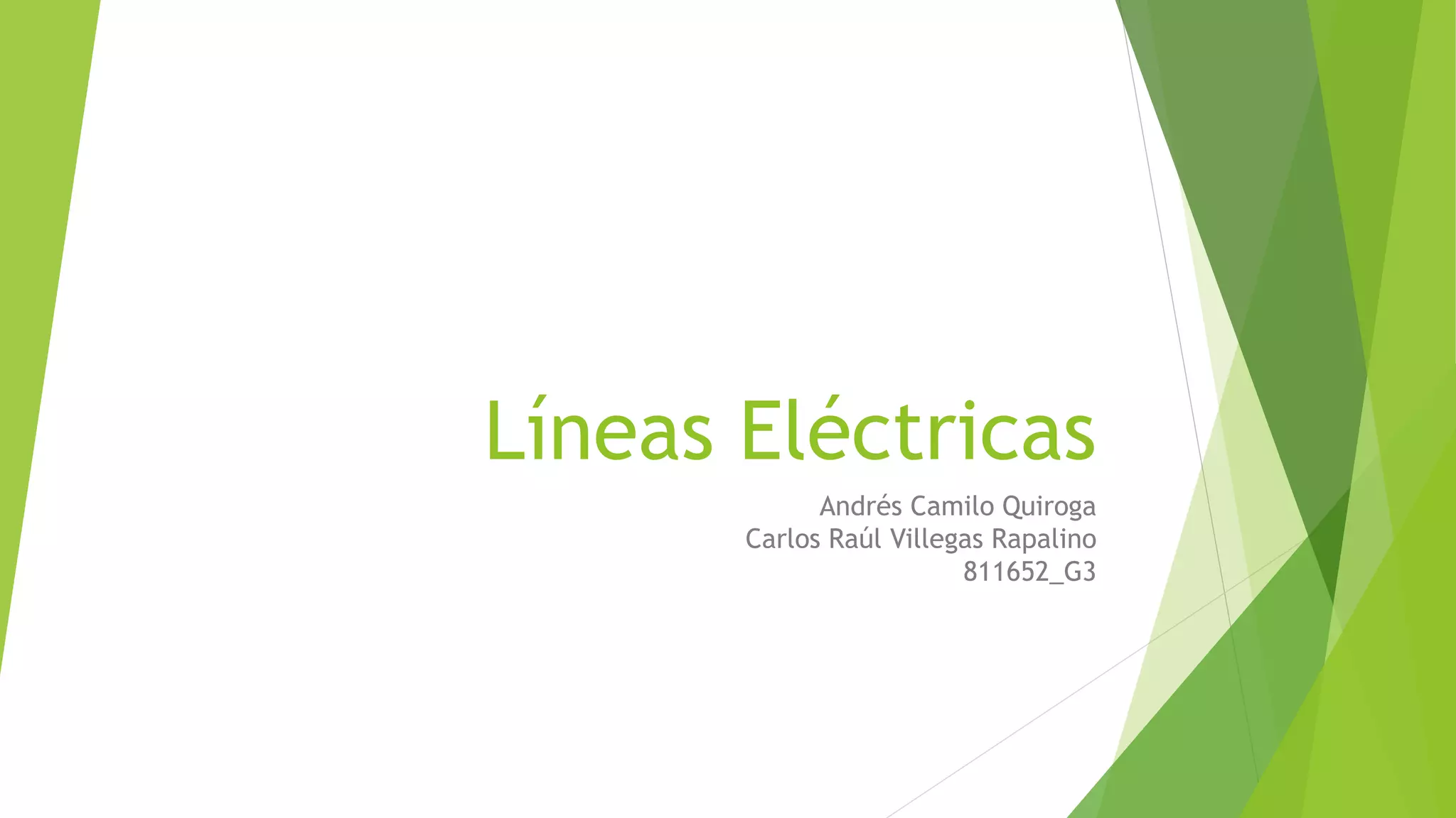 Líneas Eléctricas | PPTX