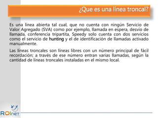 Líneas Troncales, RDSI y SIP Trunk | PPTX