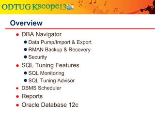 SQL Developer for DBAs | PPT