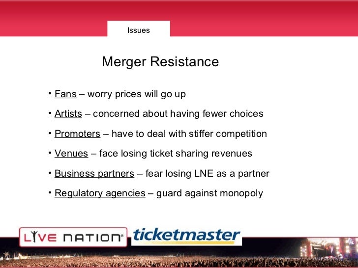Live Nation and TicketMaster Merger
