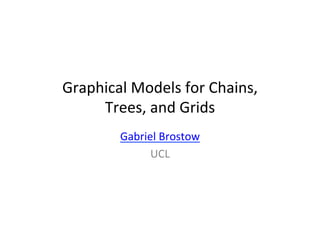 Graphical Models for chains, trees and grids | PPT