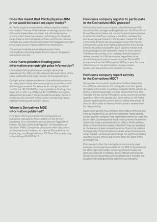 Platts LNG Derivatives Market-on-Close | PDF