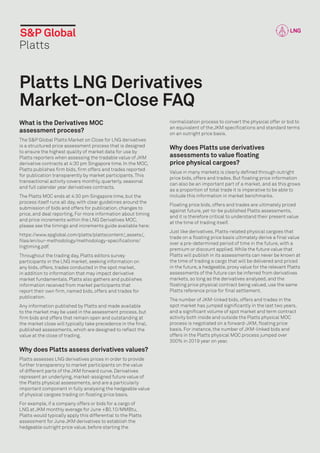 Platts LNG Derivatives Market-on-Close | PDF