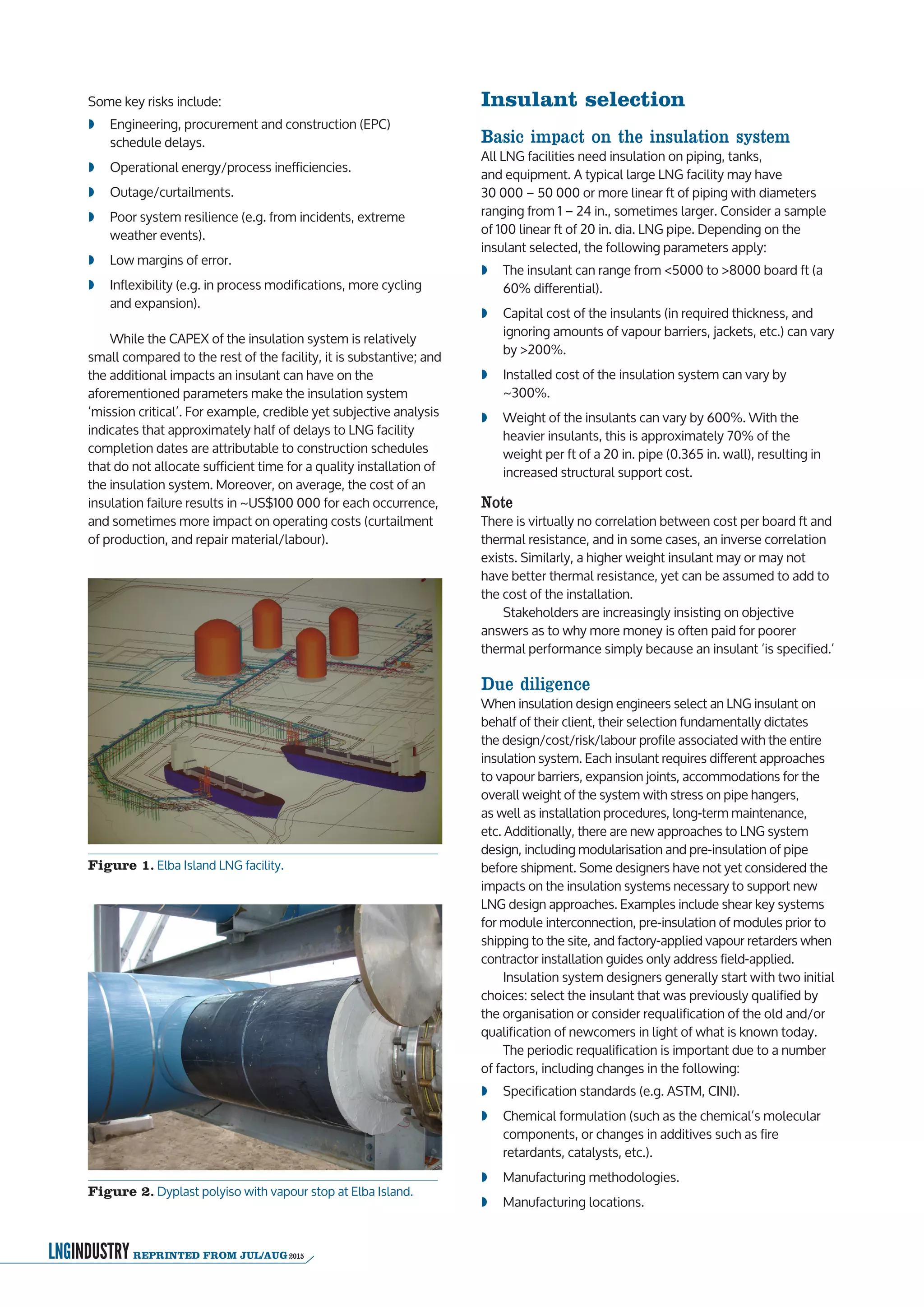 The Role of the Insulation System in Optimizing value in LNG Facilities ...