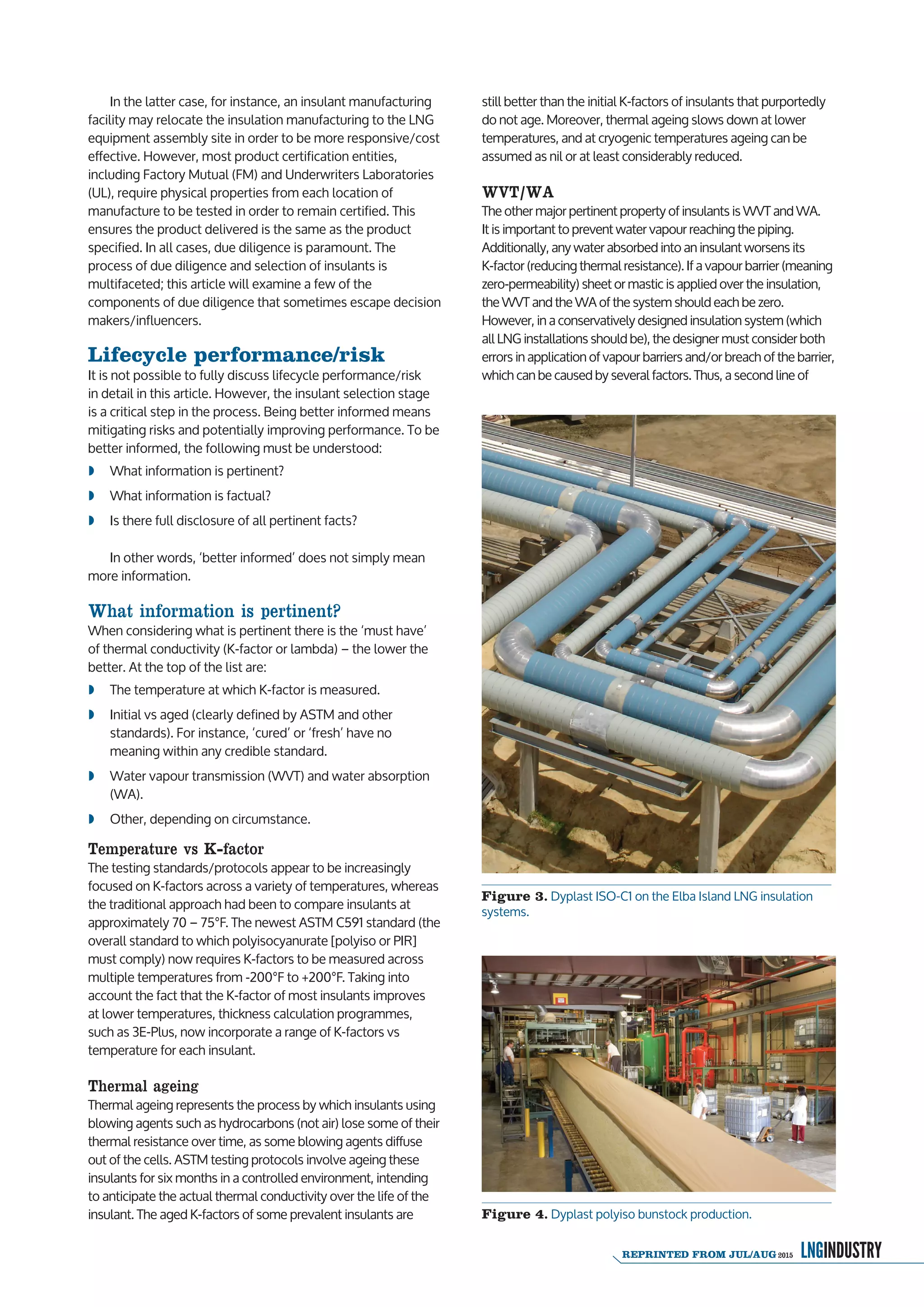 The Role of the Insulation System in Optimizing value in LNG Facilities ...