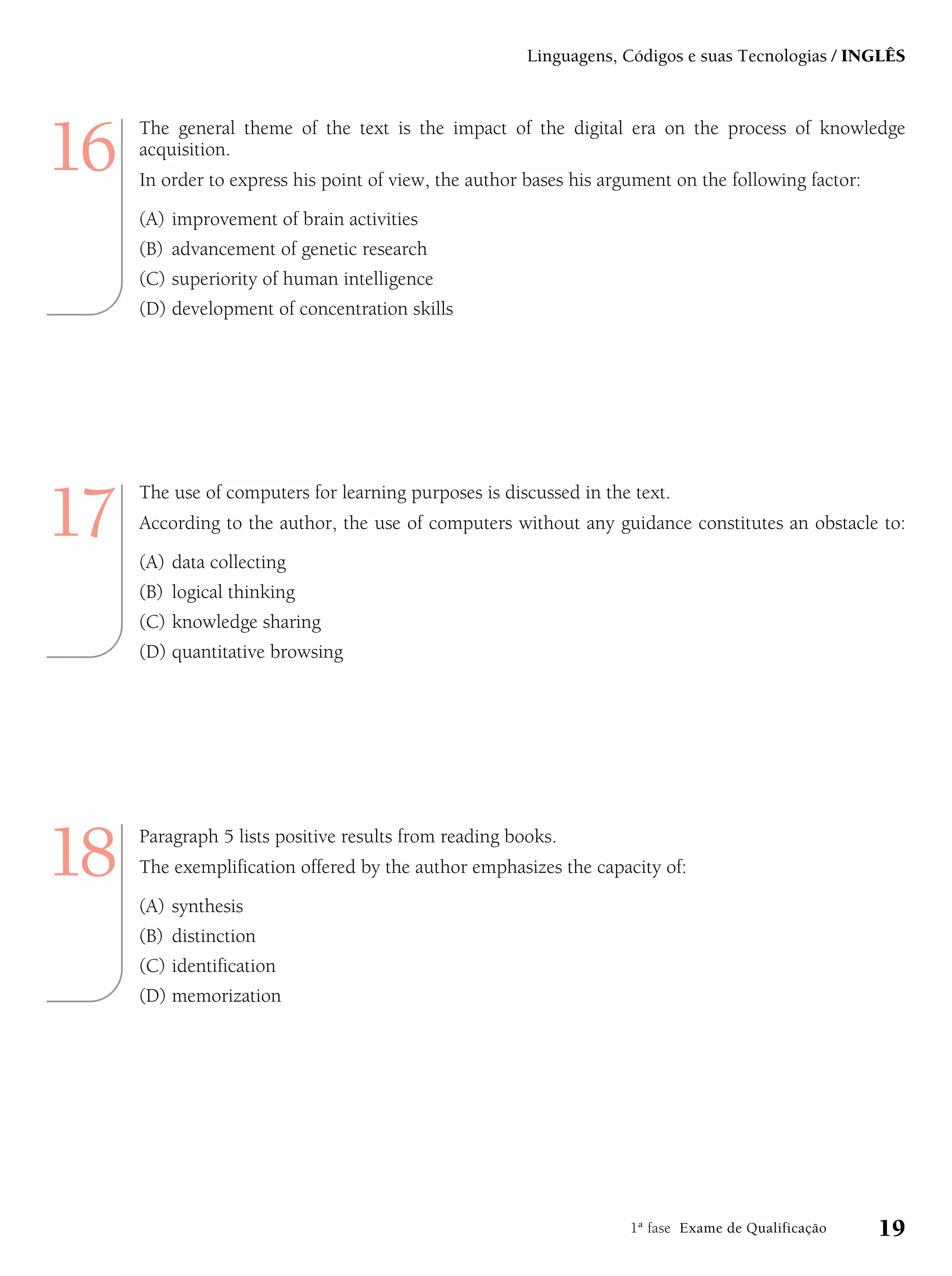 L¡ngua estrangeira ingl s | PDF