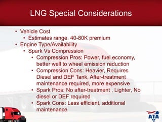 Lng use in trucking | PPTX