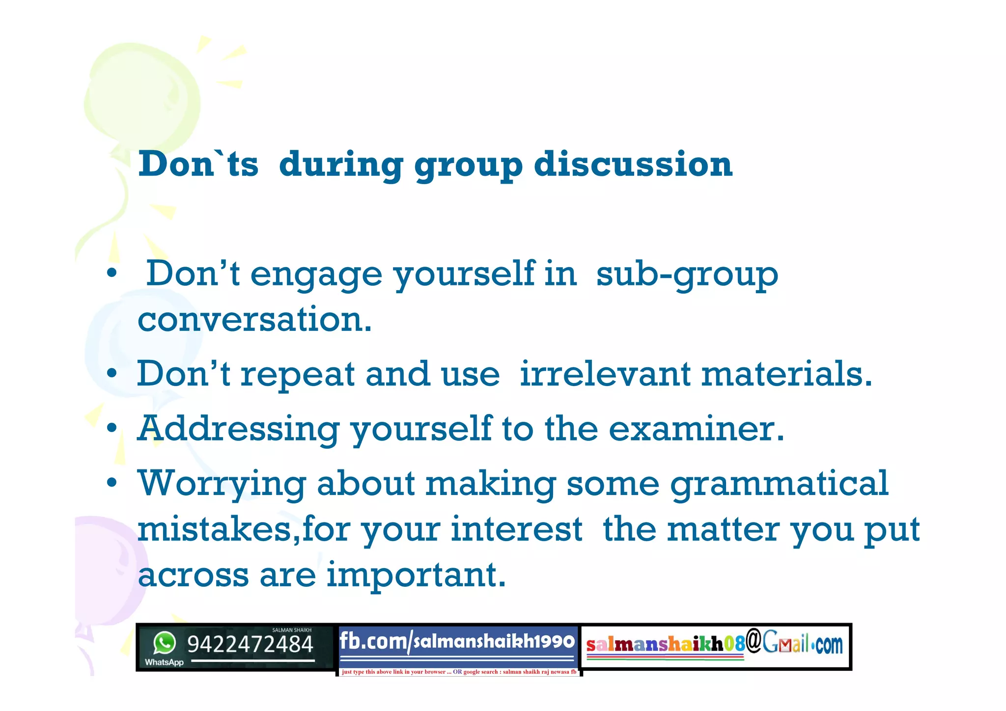 8 group discussion | PDF