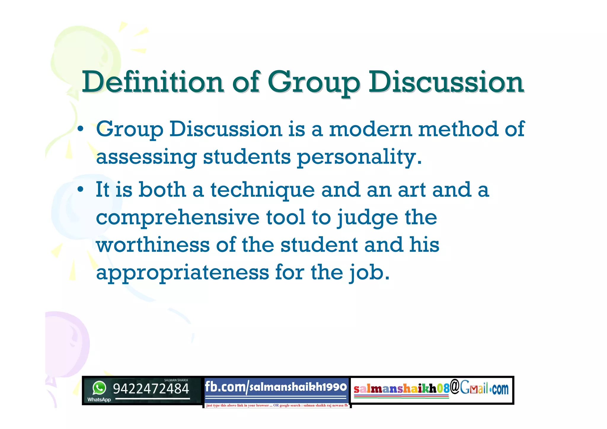 8 group discussion | PDF