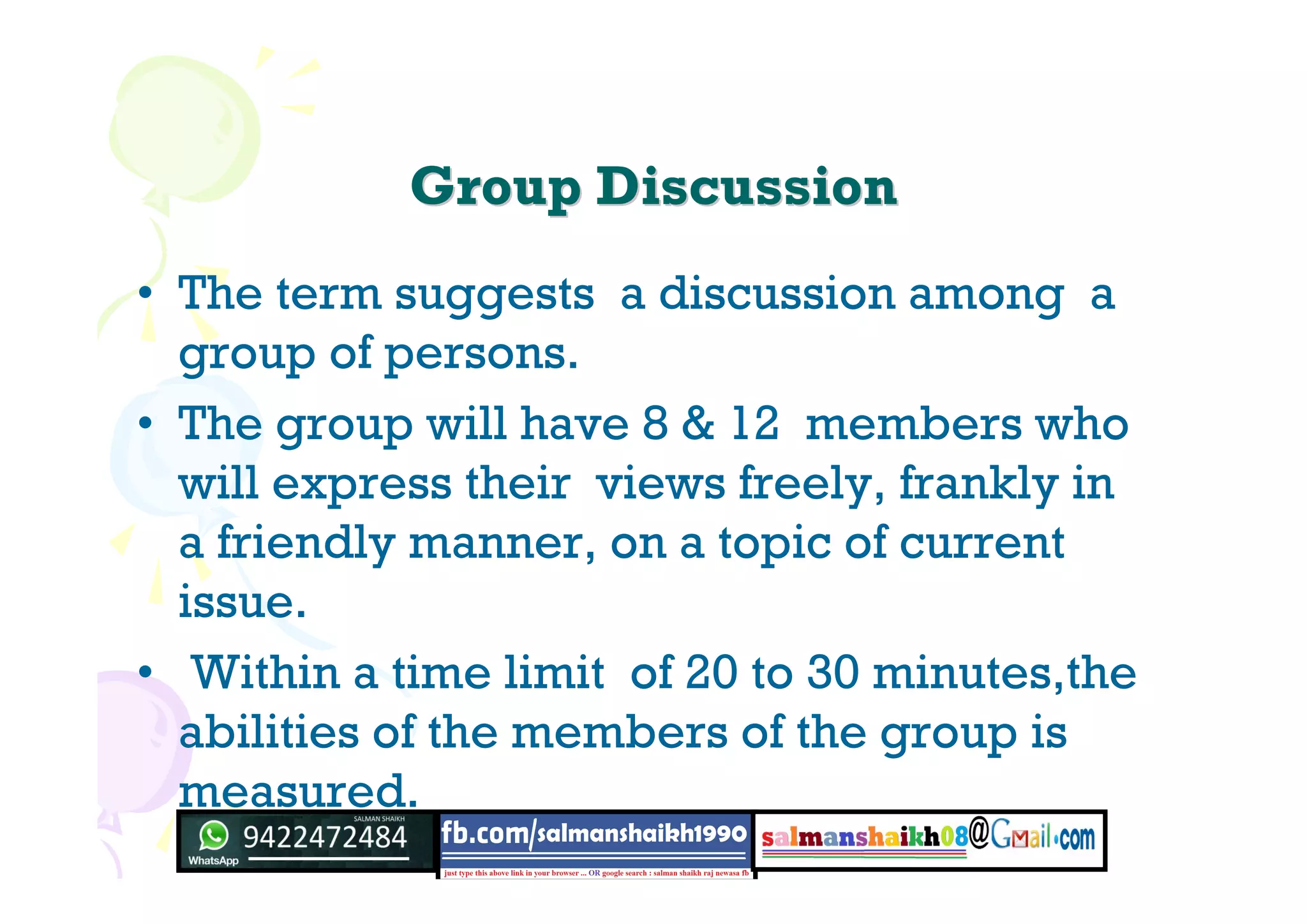 8 group discussion | PDF