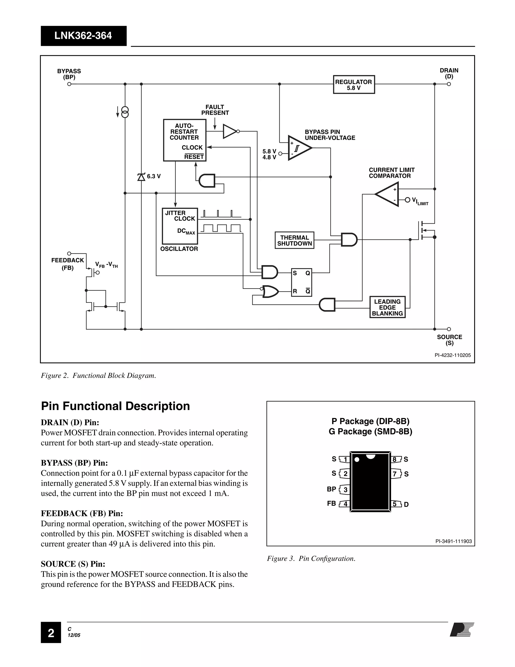 Original Power Supply IC LNK362PN DIP-7 New Power Integrations | PDF