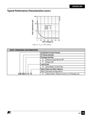 Original Power Supply IC LNK362PN DIP-7 New Power Integrations | PDF