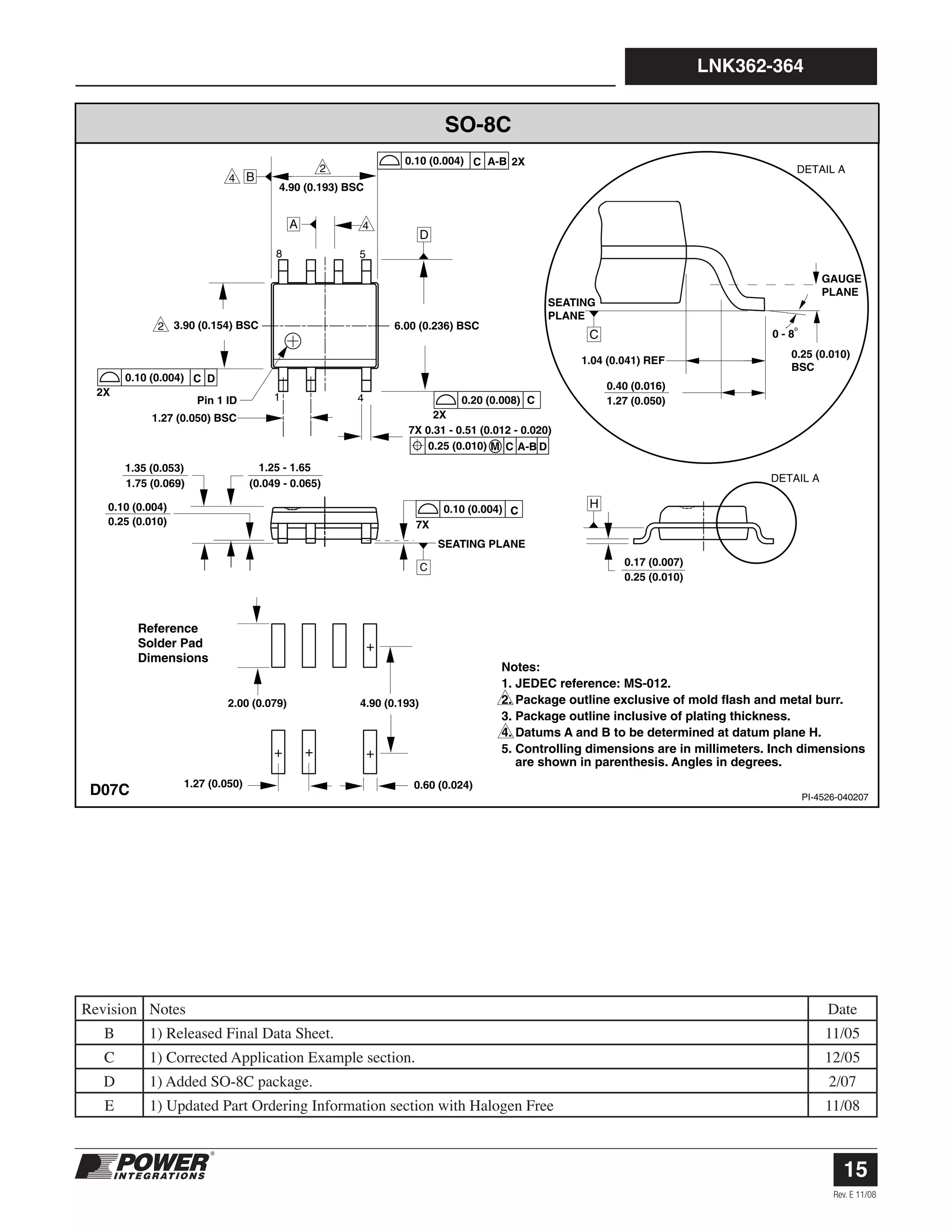 Original Power Supply IC LNK364DN LNK364DG SOP-7 New | PDF