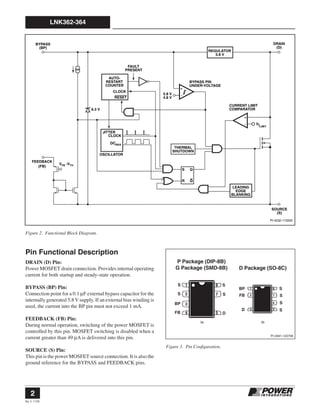 Original Power Supply IC LNK364DN LNK364DG SOP-7 New | PDF