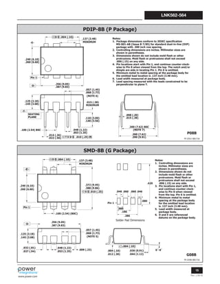 Original Power Supply IC LNK564DG LNK564D LNK564 564 SOP-7 New Power ...