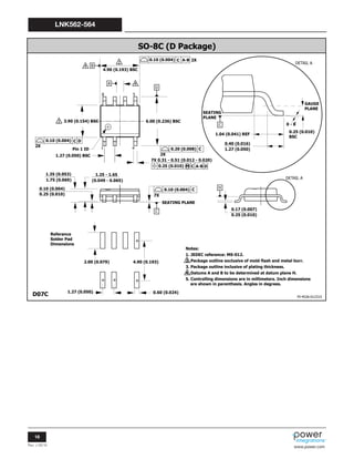 Original Power Supply IC LNK564DG LNK564D LNK564 564 SOP-7 New Power ...