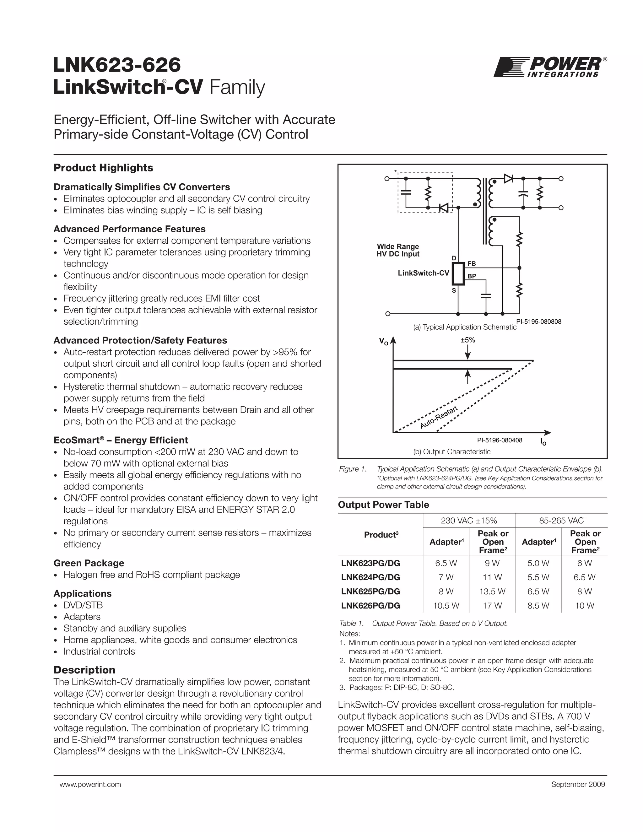Original Power Supply IC LNK626PG LNK626P LNK626 DIP-7 New Power ...