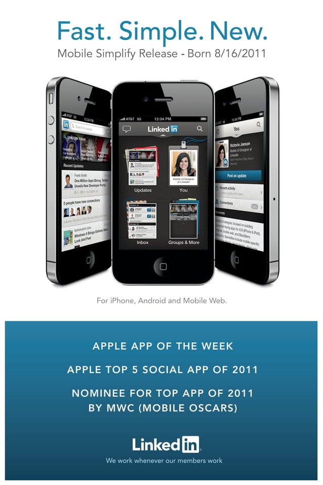 LinkedIn iPhone 2011 launch poster | PDF