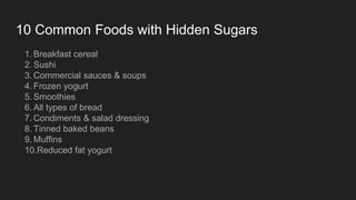 Lnl hidden sugars | PPTX