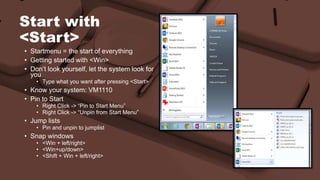 Lunch 'n Learn - Windows: handy shortcuts and file handling | PPT
