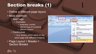 Lunch 'n Learn - Word: templates & styles | PPTX