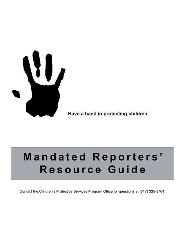 You are a mandated reporter! | PDF