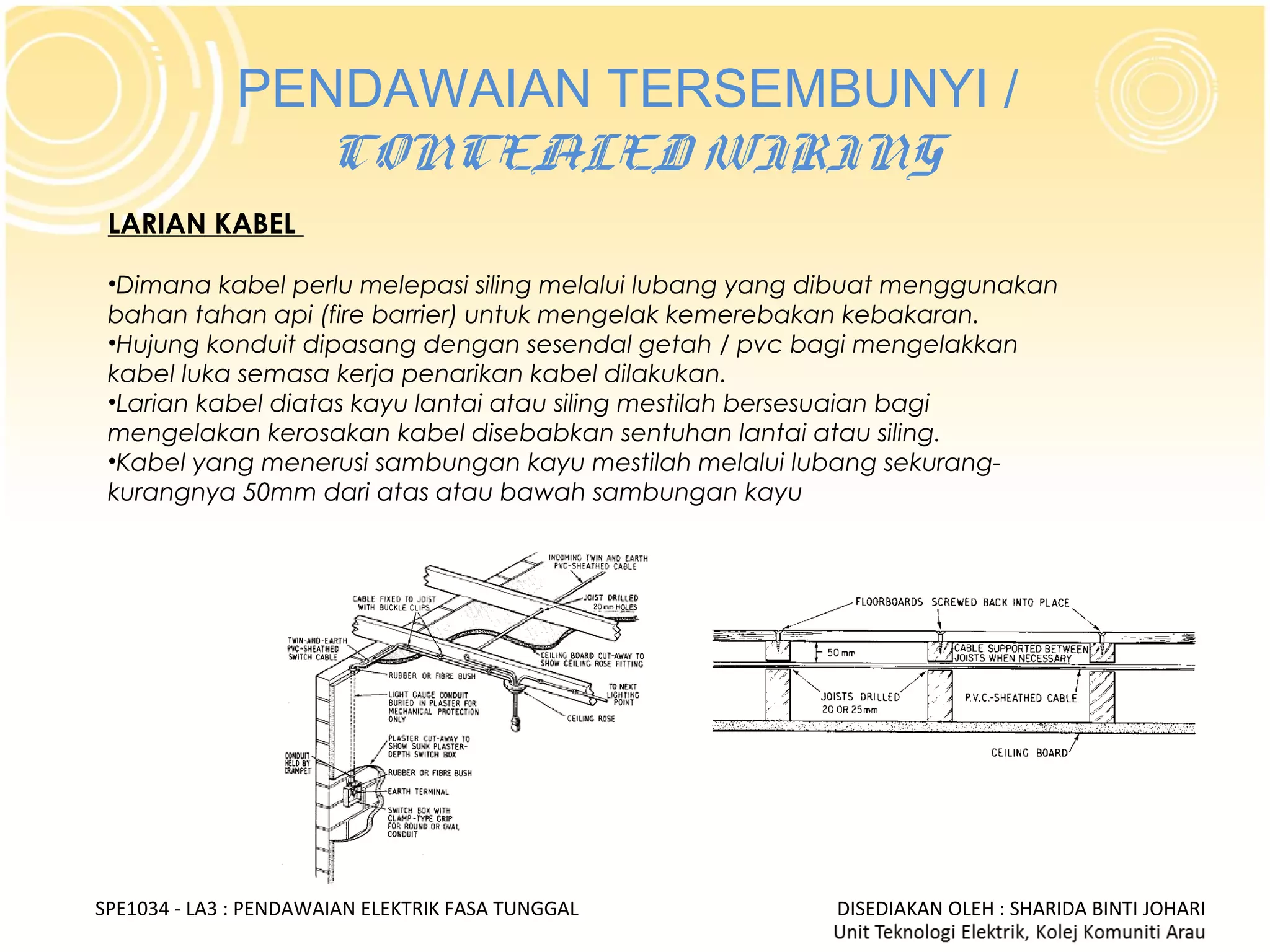 kabel dan sistem pendawaian elektrik | PPS