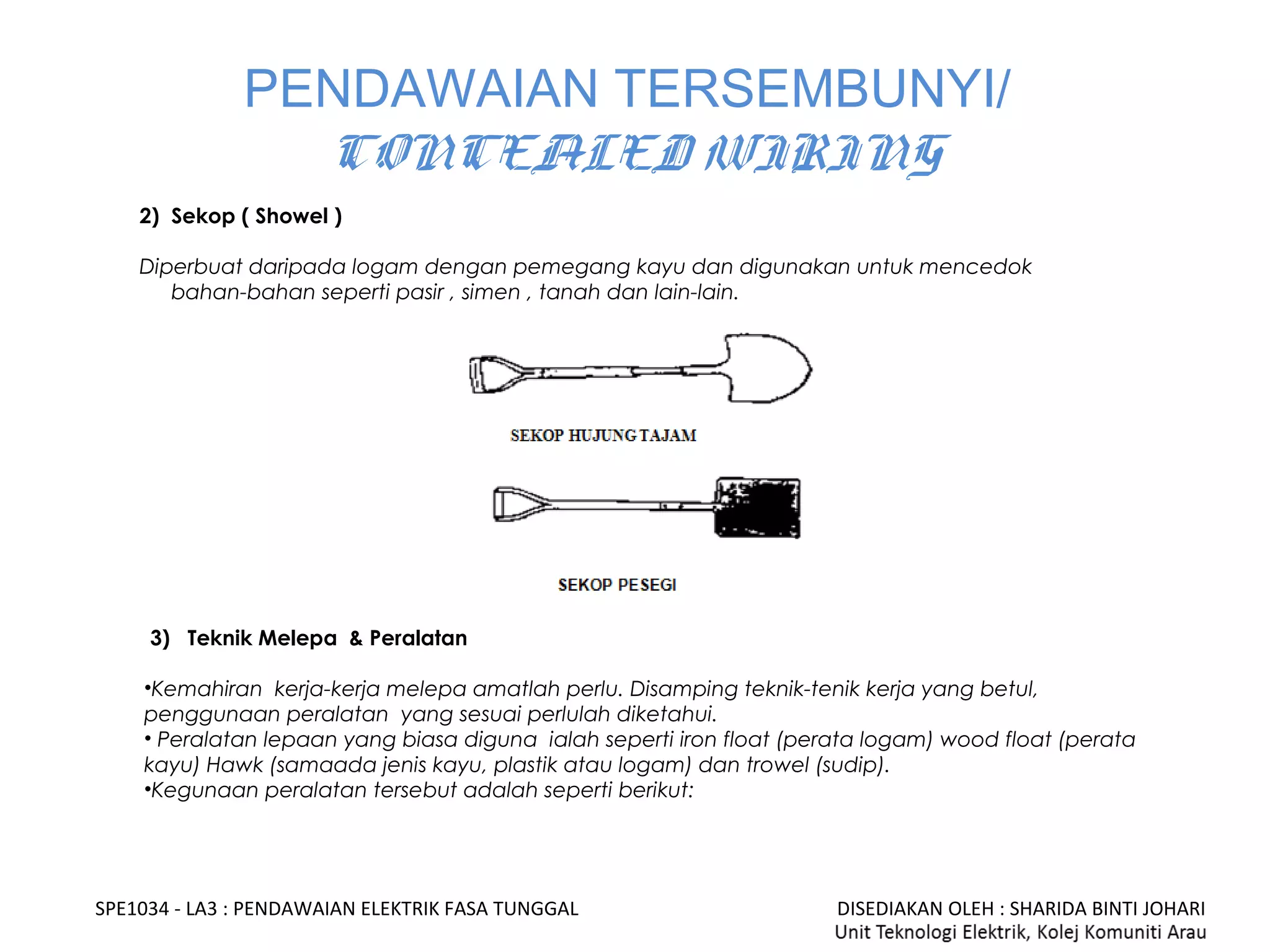 kabel dan sistem pendawaian elektrik | PPS